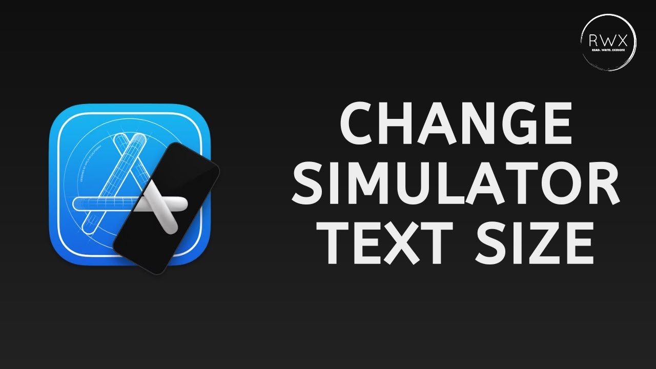 How to Change iPhone Simulator Text Size - YouTube