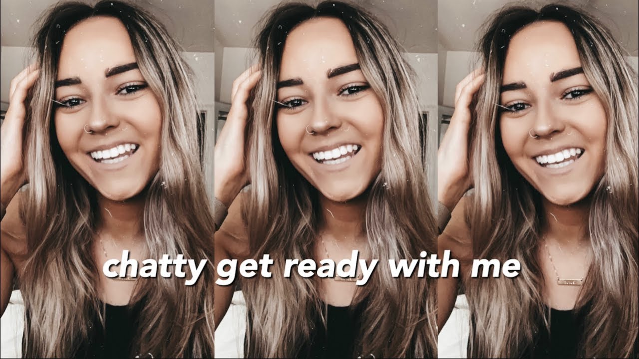 chatty get ready with me | online dating, college updates & more - YouTube