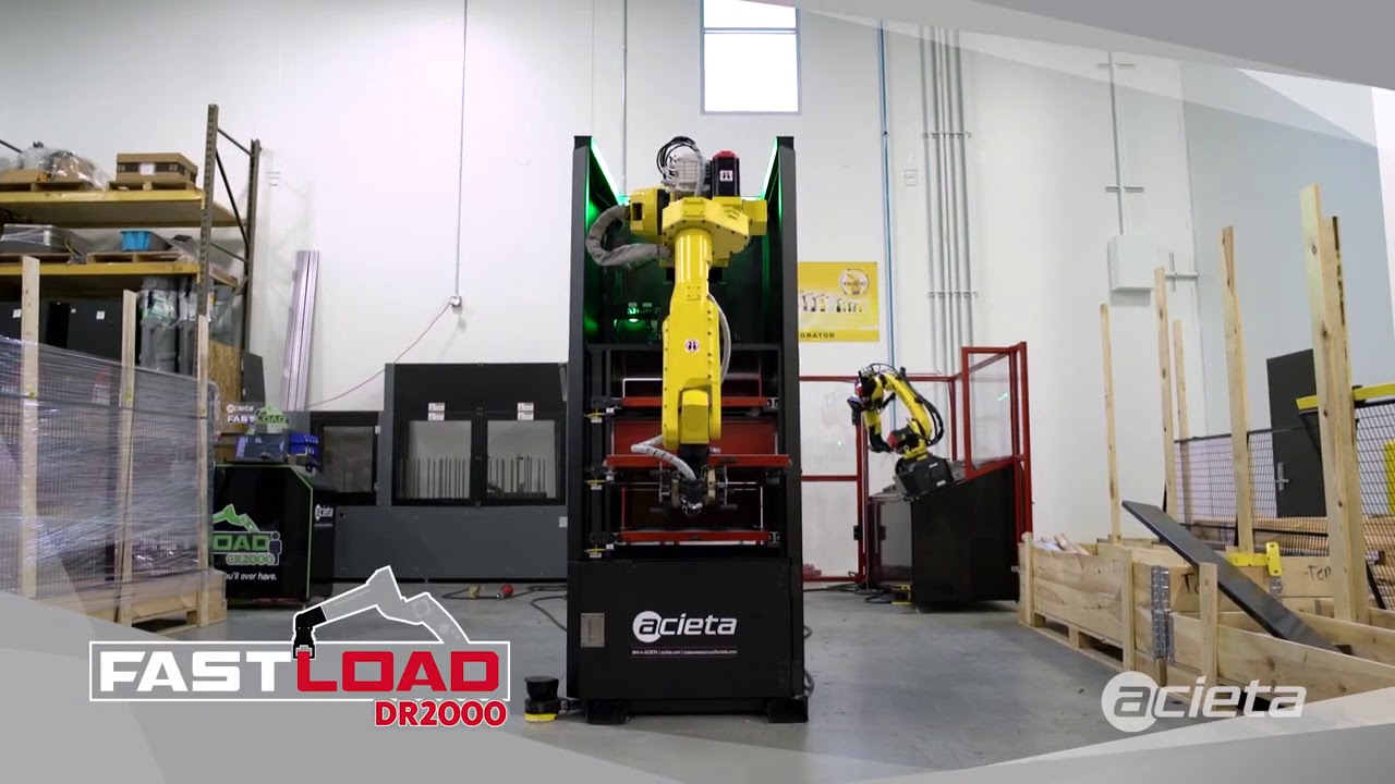 High-Speed Robotic Machine Loading Cell - YouTube