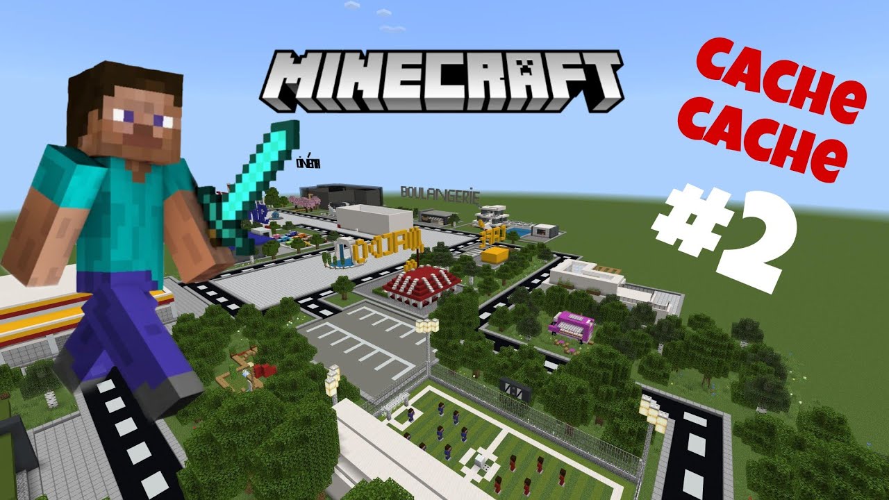 CACHE CACHE SUR MINECRAFT ! MAP VILLE ! ÉPISODE 2 ! SPÉCIAL 200 ABONNÉS ! - YouTube