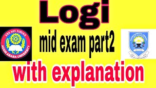 Logic Mid Exam Chapter 2 Based Questions With Answer Part 2 Ethiopia ...