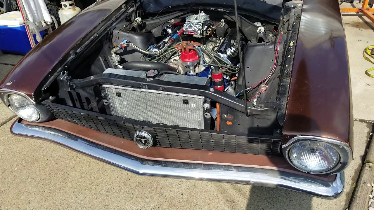 1970 Maverick Boss 302 Drag Car warmup - YouTube