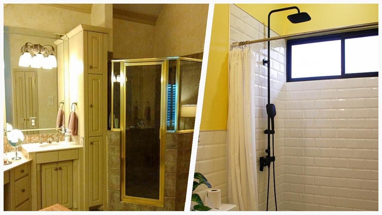 75 Yellow Bathroom With A Built-in Vanity Design Ideas You'll Love ...