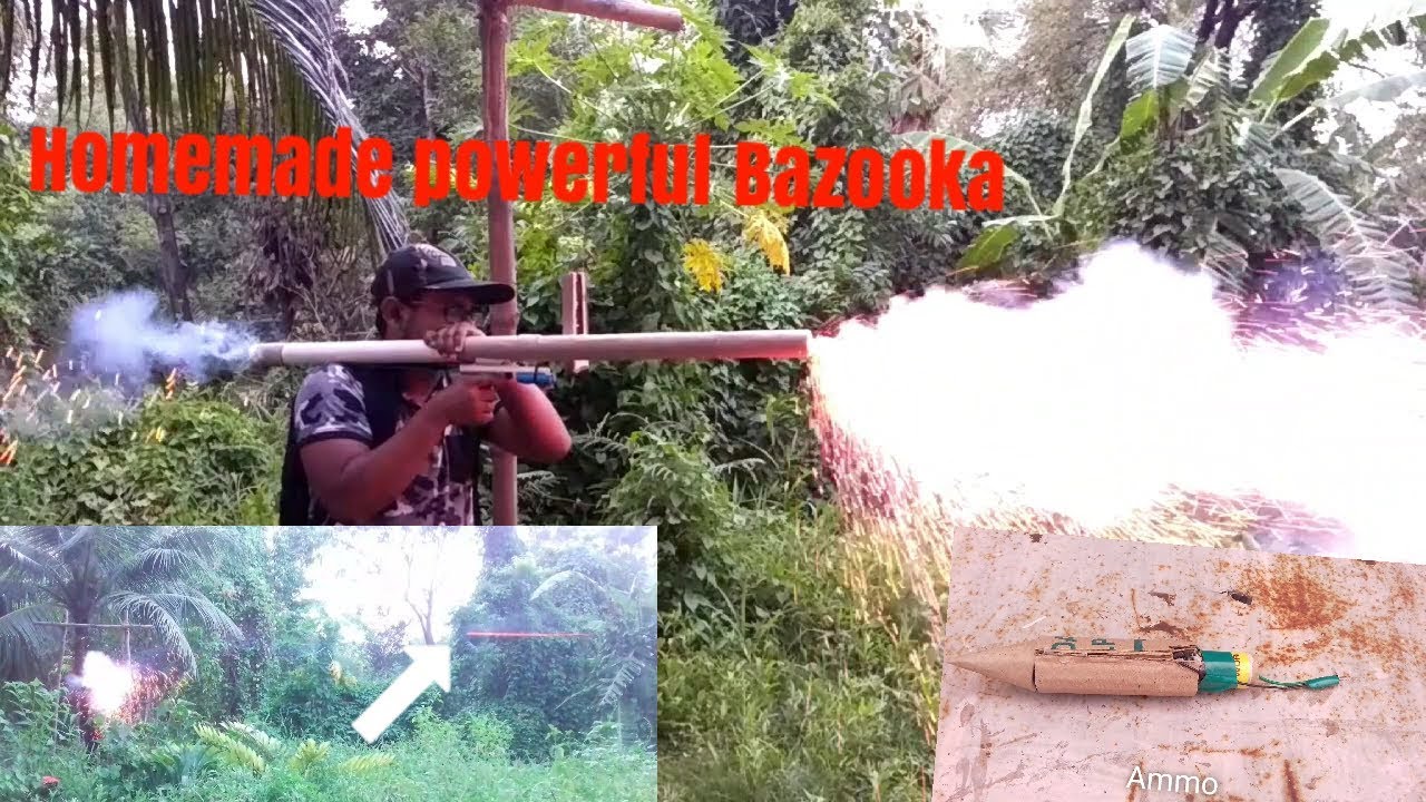 Bazooka DIY :. How to make a bazooka at home. Homemade powerful Bazooka ...