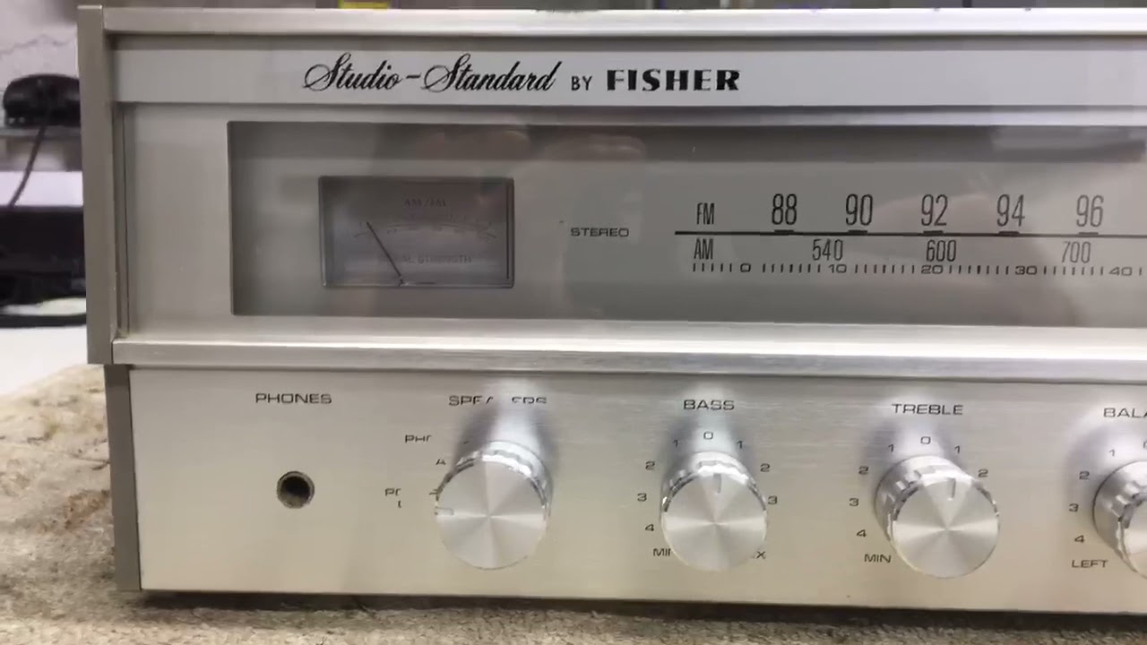 Fisher RS-1022 Stereo Receiver - YouTube