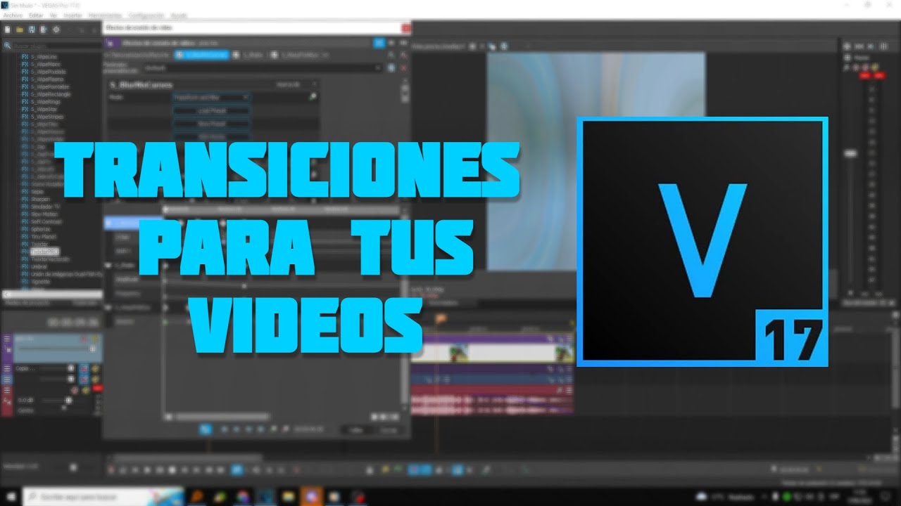 TUTORIAL TRANSICIONES PARA VEGAS PRO - VER$E👽 - YouTube