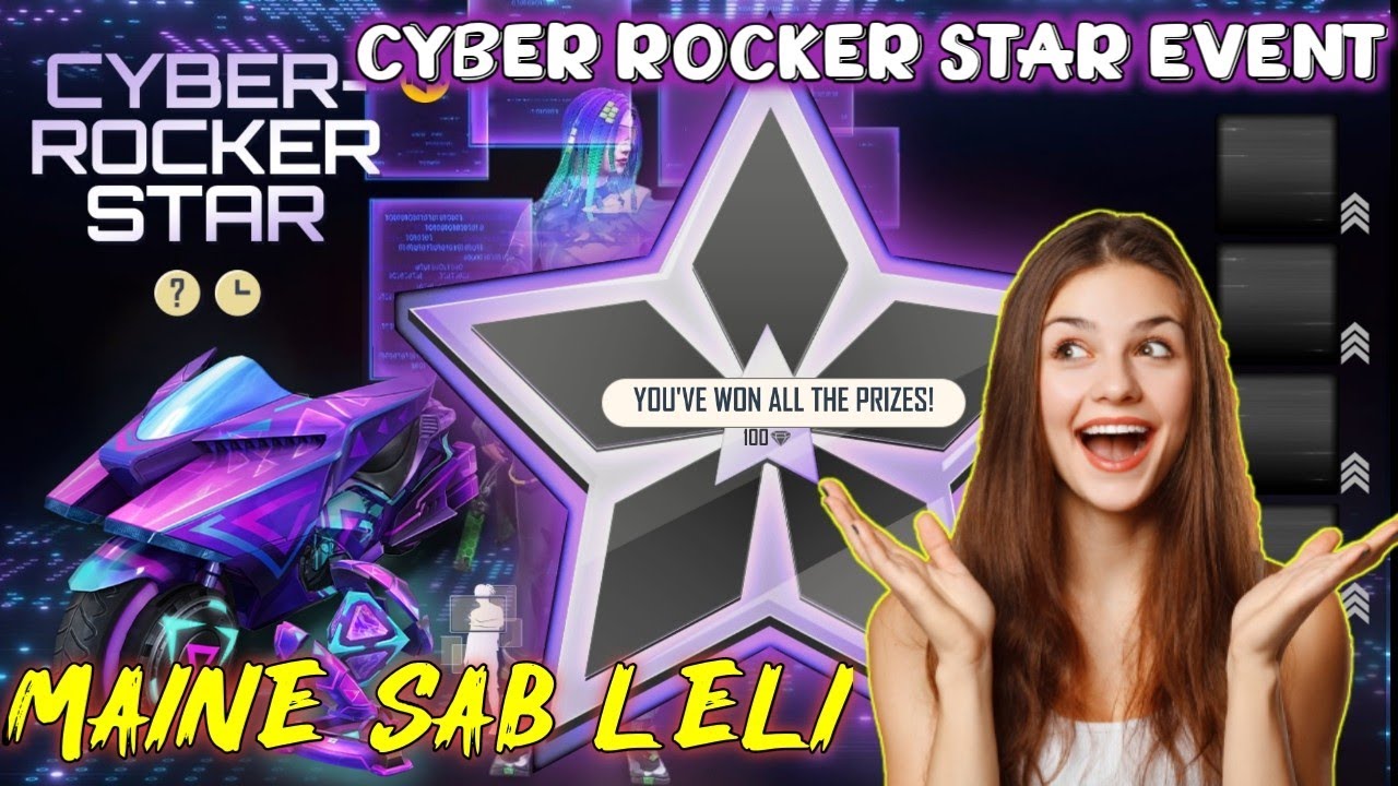 FREE FIRE// CYBER ROCKER STAR EVENT// FULL DETAILS - YouTube