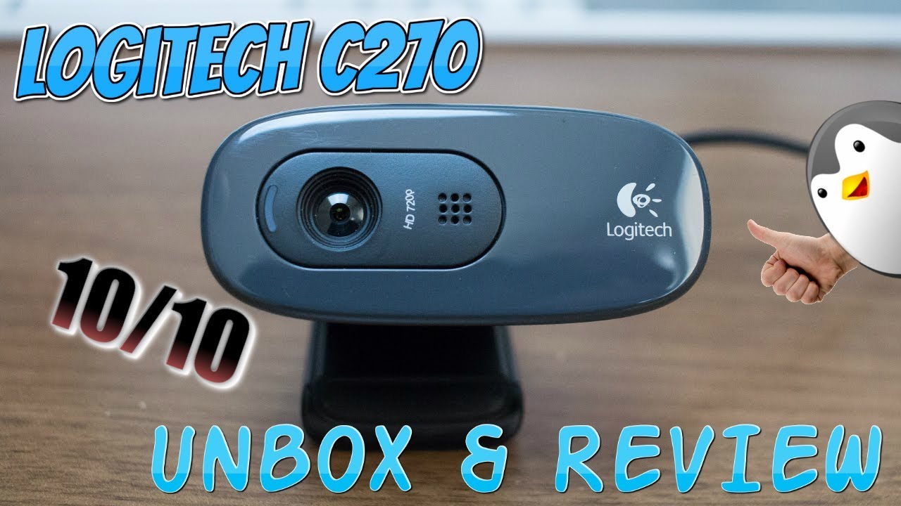 Logitech c270 WEBCAM | Unbox & Review - YouTube