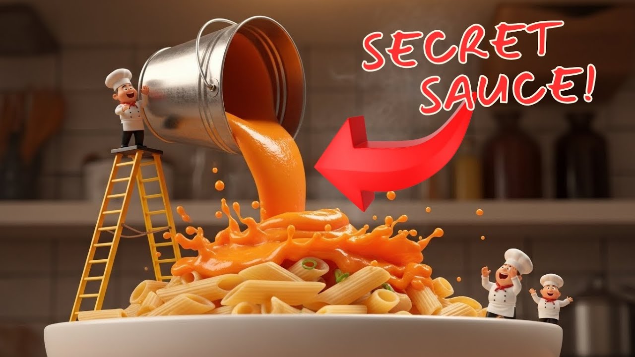 Tiny Chefs vs. GIANT Pasta! 🍝🎃 Creamy Pumpkin Pasta Recipe (Funny ...