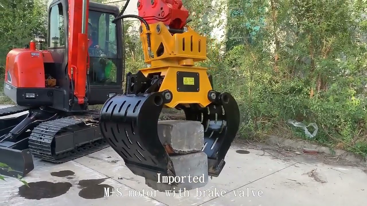 demolition sorting grapples excavator 360 hydraulic rotating grabs with ...