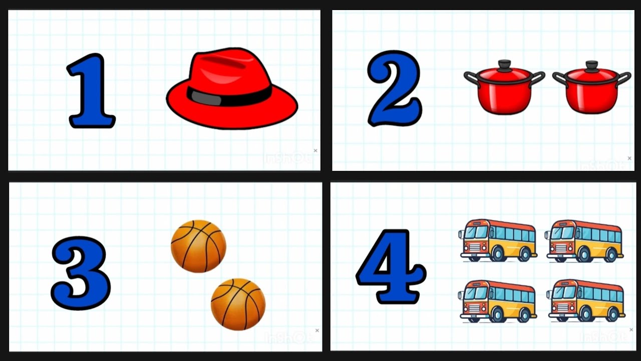 Learn 1 to 10 Numbers with spelling | 123 Number Names | 1234 Counting ...