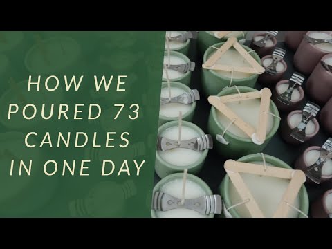 HOW WE POURED 73 CANDLES IN ONE DAY | CANDLE STUDIO VLOG #4 - YouTube