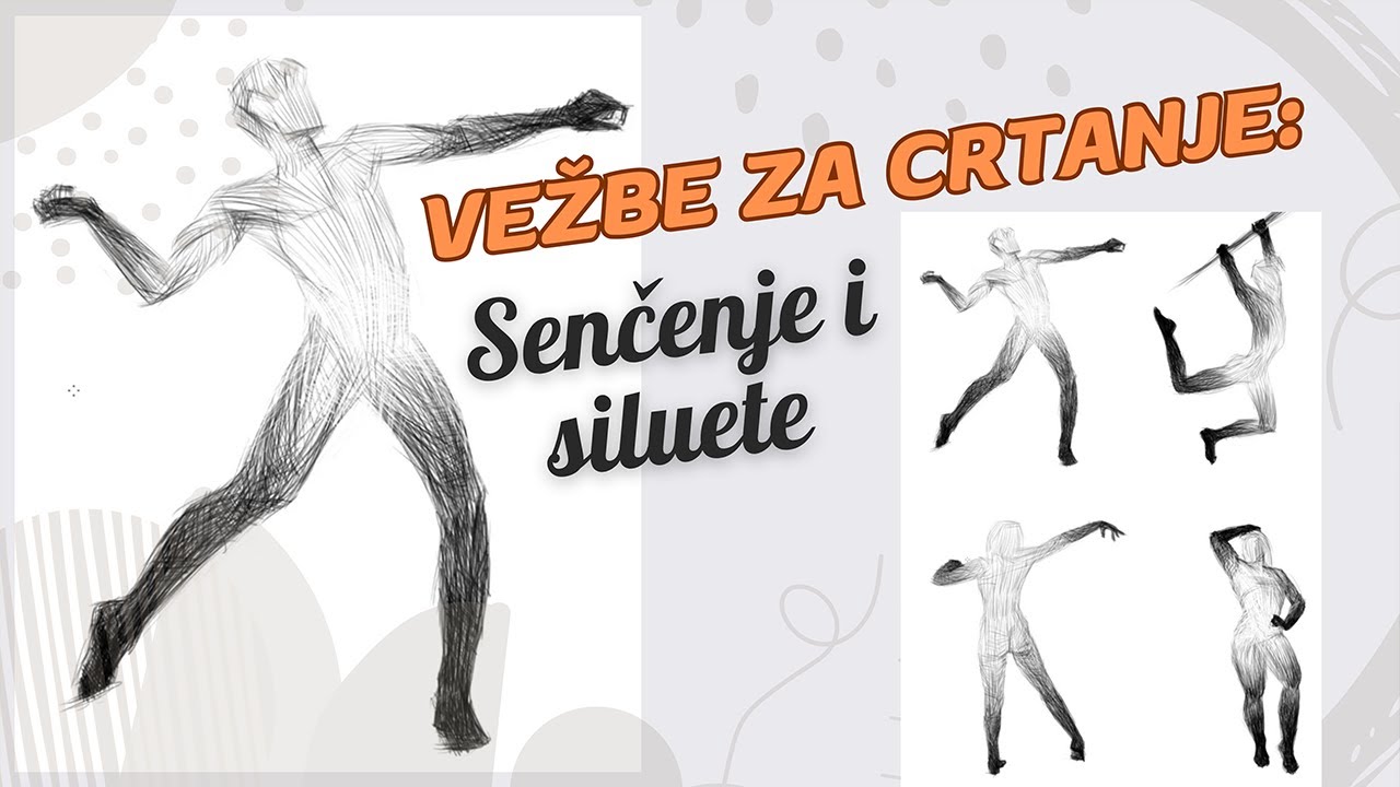 ️ Kako naučiti crtati ljudske figure - Vežba i saveti za senčenje ...