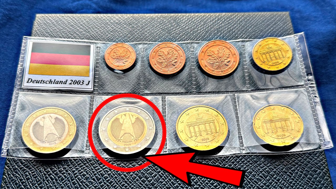 RARE SET Germany euro coins 2003 - YouTube