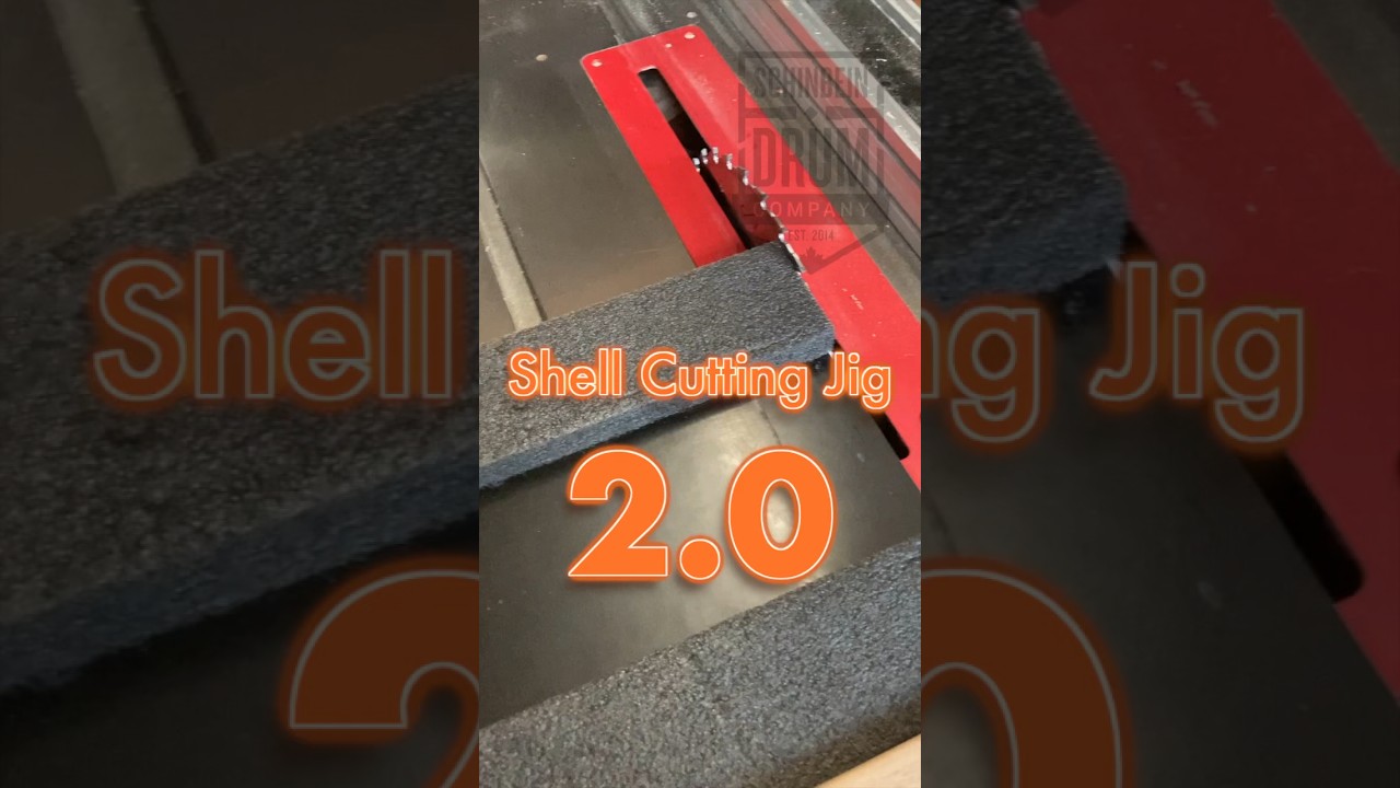 Shell Cutting Jig 2.0, A drum mod shop upgrade. #drums #drumstuffguy # ...