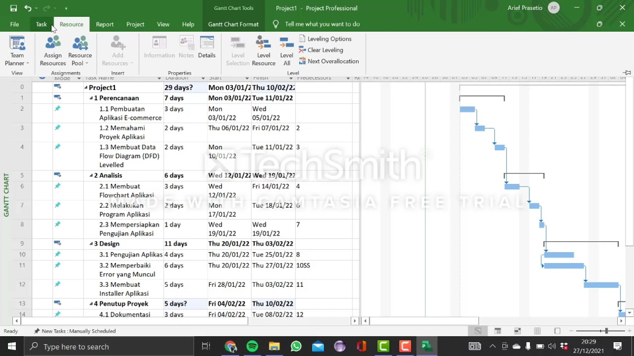 Tutorial Menggunakan Microsoft Project Untuk Perencanaan Pembuatan ...