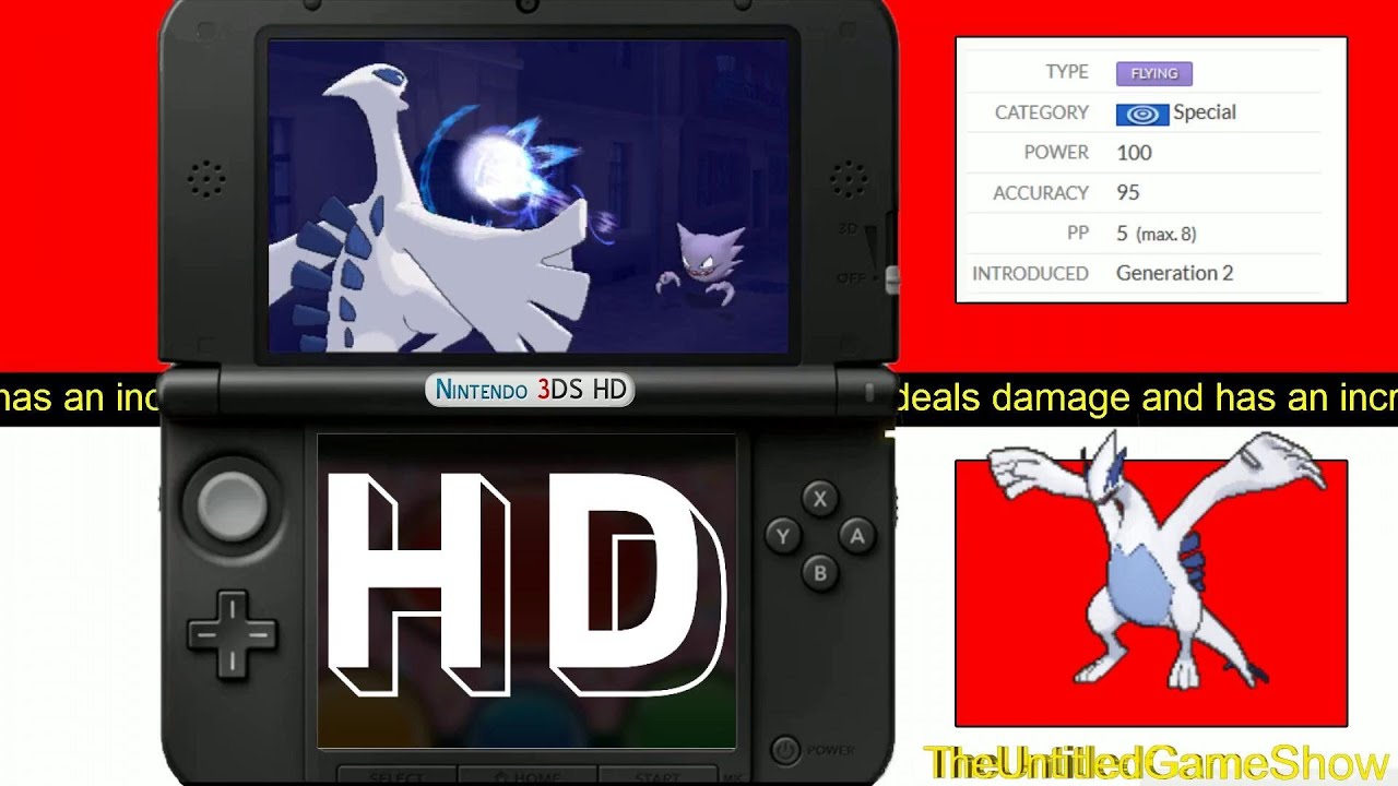 Aeroblast (move) Lugia - Pokemon XY Legendary Moves #10 - YouTube