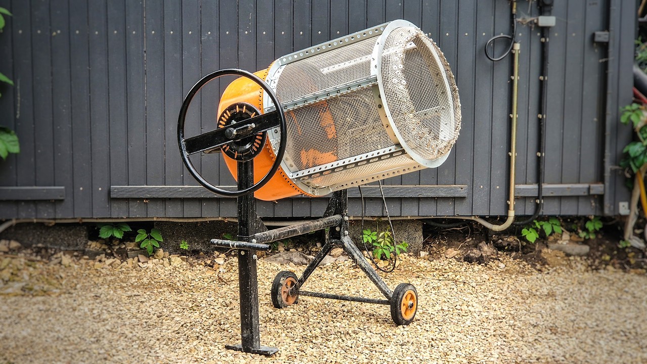CONCRETE MIXER Upgrade – Rotary Sieve - YouTube