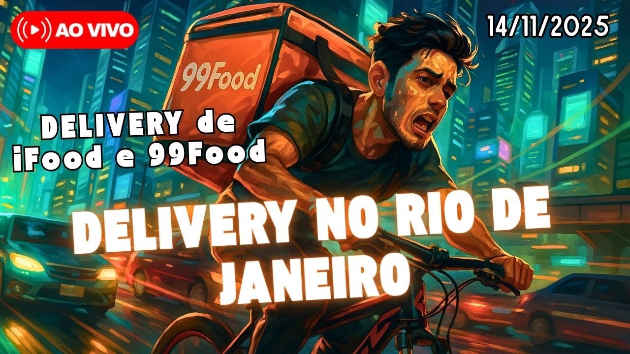 🔴AO VIVO | Delivery de Comida na Zona Sul do Rio | FAZENDO ENTREGAS📍 ...