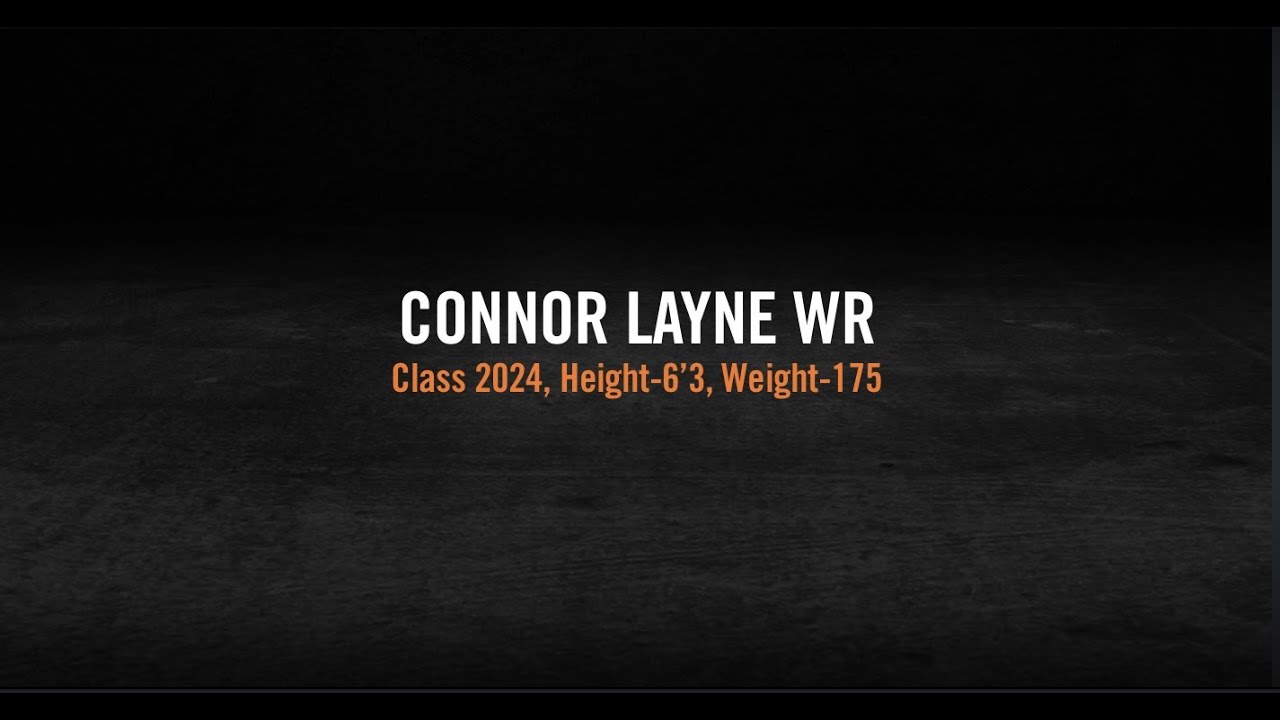 Connor Layne WR 2024 Football Highlights - YouTube