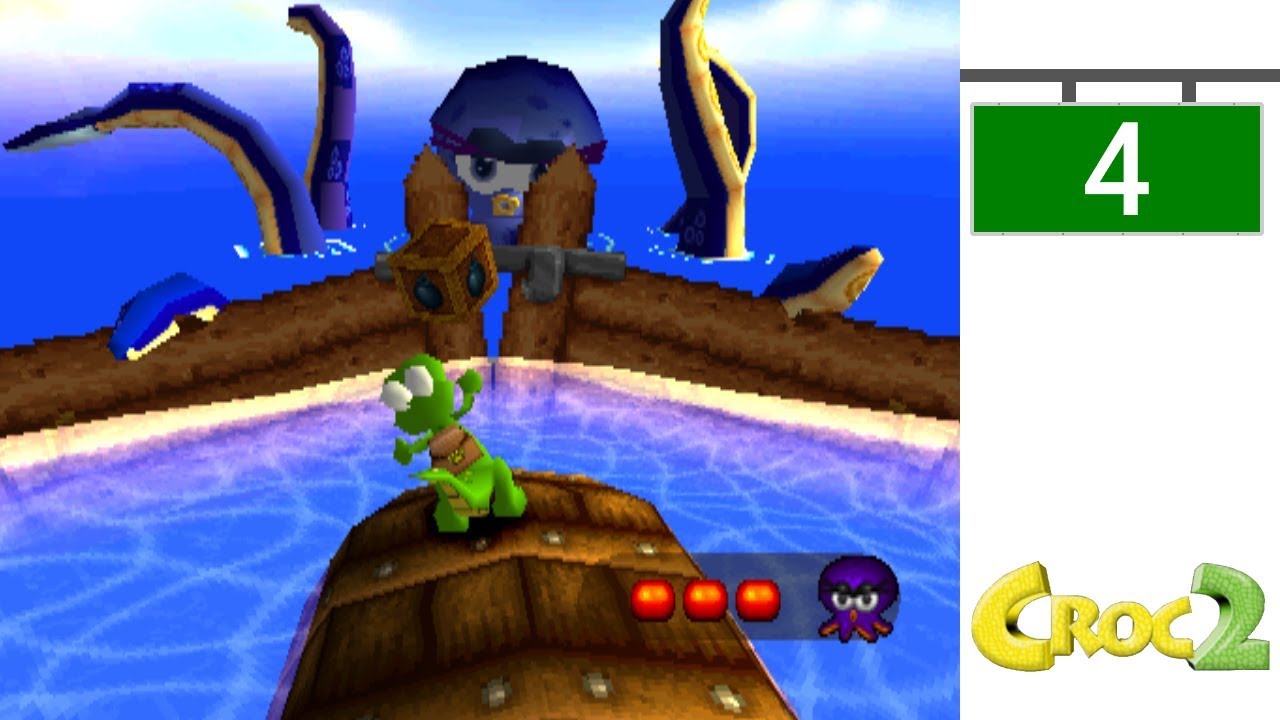 Croc 2 walkthrough [PS1] Part 4 - YouTube