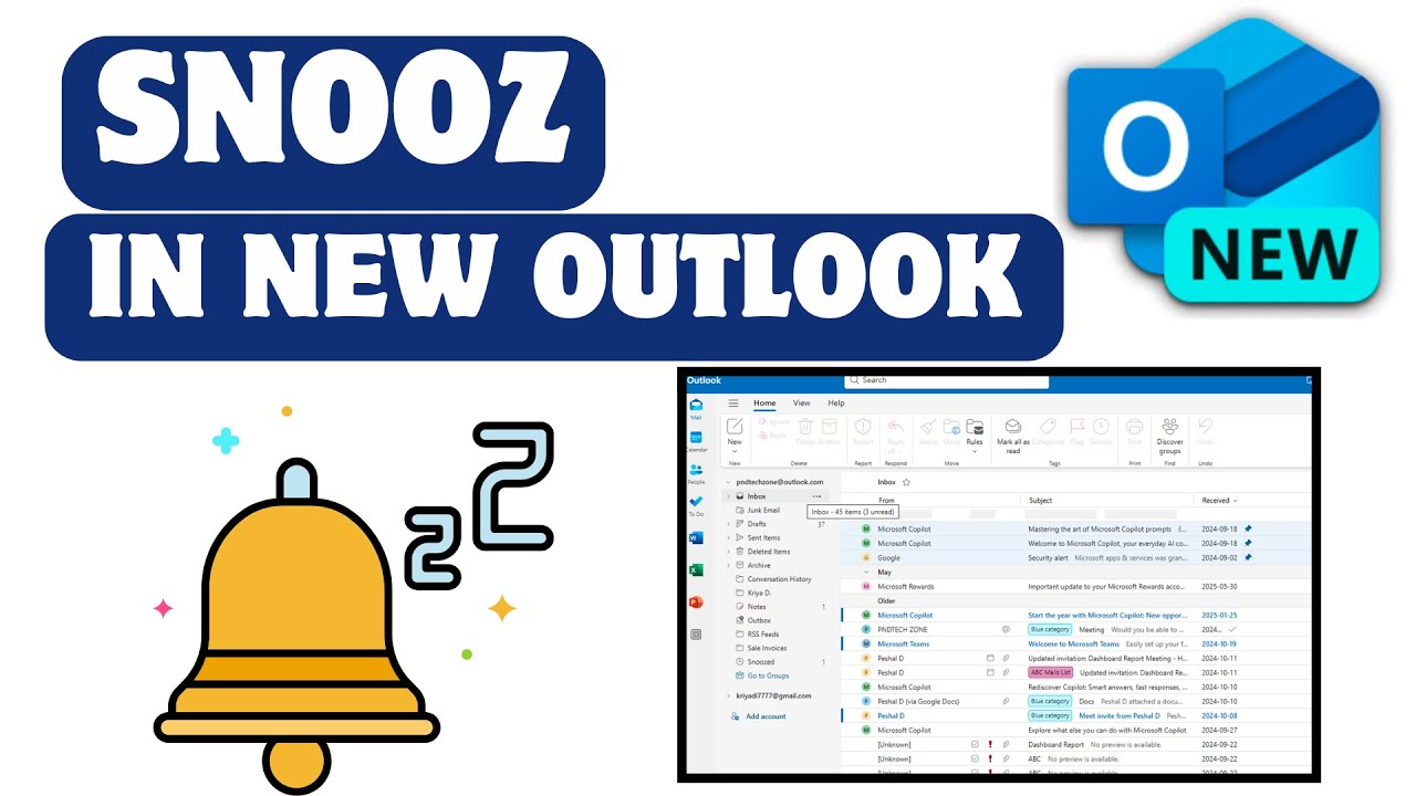 How to Use Snooze in New Outlook #outlook #newoutlook - YouTube