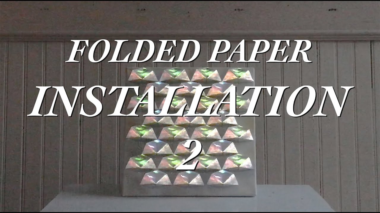 Folded paper installation 2 - projection mapping - YouTube