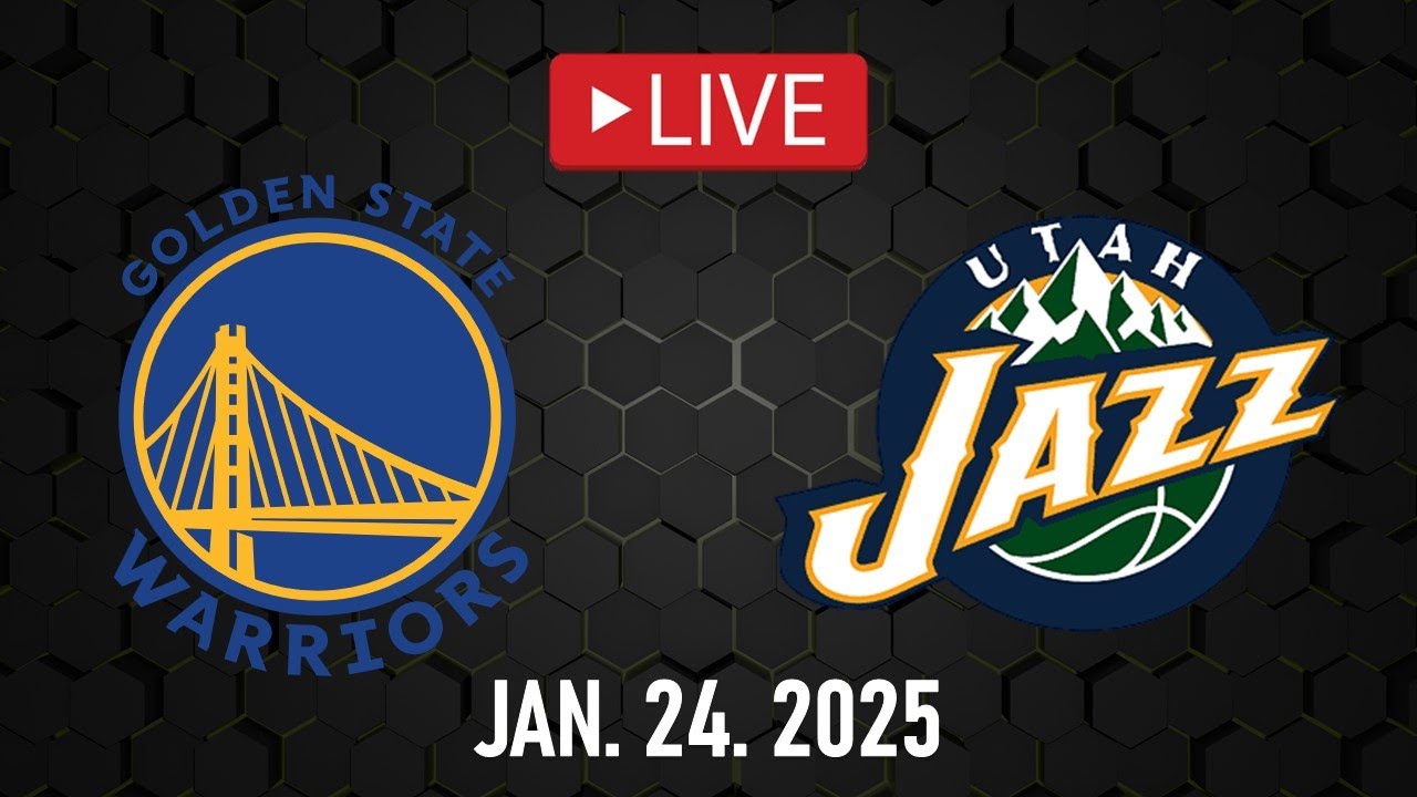 NBA LIVE! Golden State Warriors vs Utah Jazz | January 24, 2025 | Jazz ...