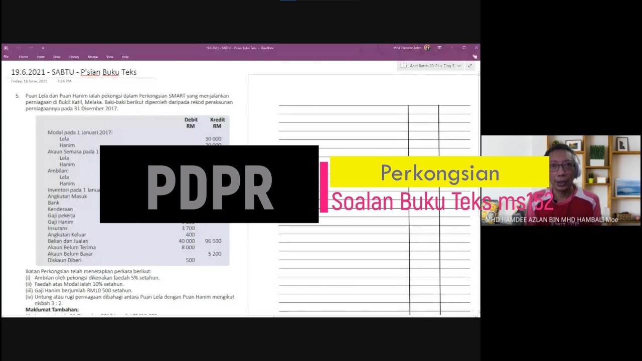 PDPR - Perkongsian - Pengasingan Untung Rugi dan Akaun Semasa - YouTube