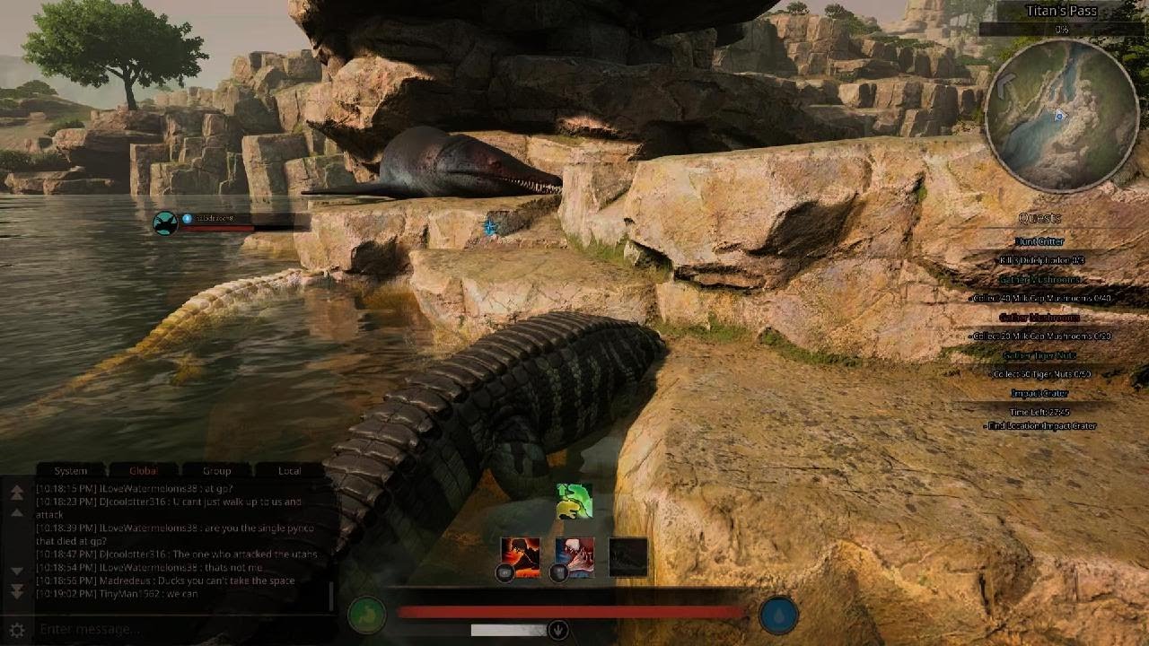 Path of Titans Sarco flying - YouTube