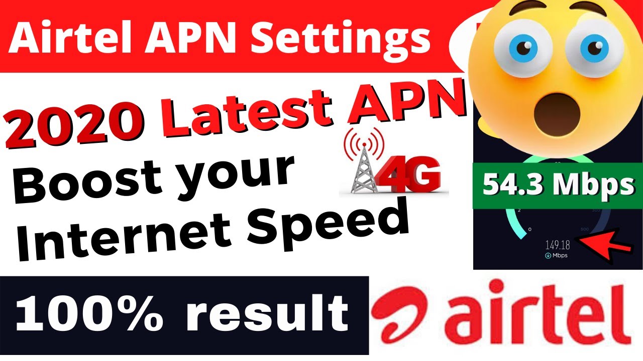 Boost Your Airtel Internet Speed with New APN May 2020. - YouTube