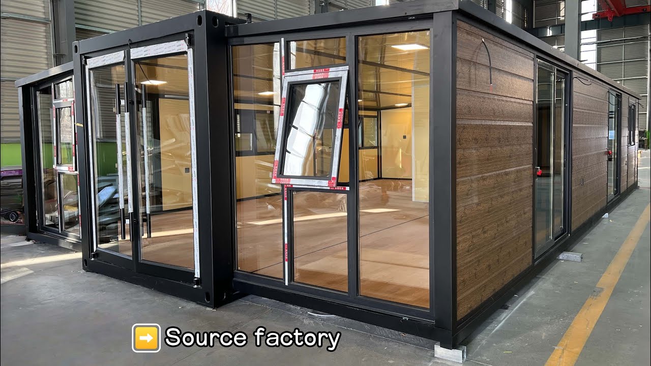 40-Foot Panoramic Glass Expandable Container House - YouTube