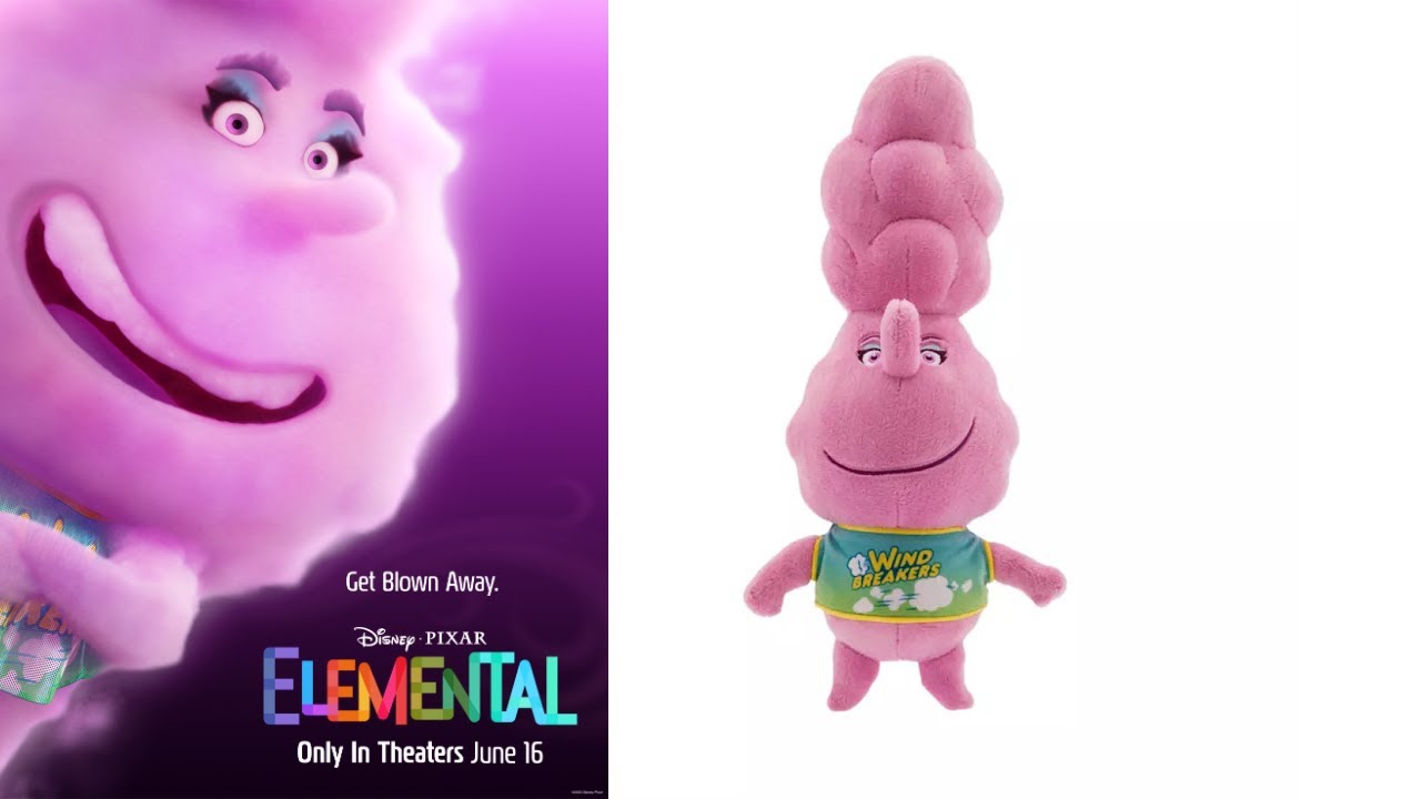 Disney Pixar Elemental Gale Cumulus Plush Toy Sneak Peek - YouTube