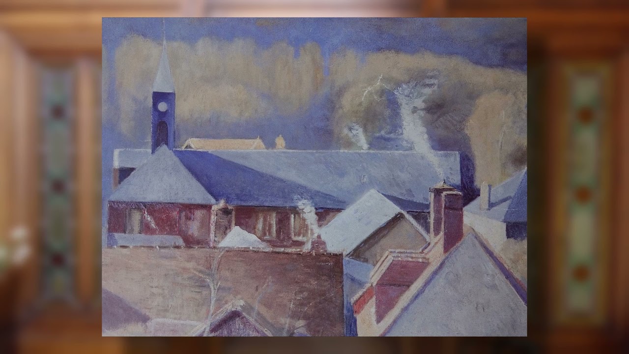 Landscape Art Normandy village morning oil painting by Hiroshi Ochi ...