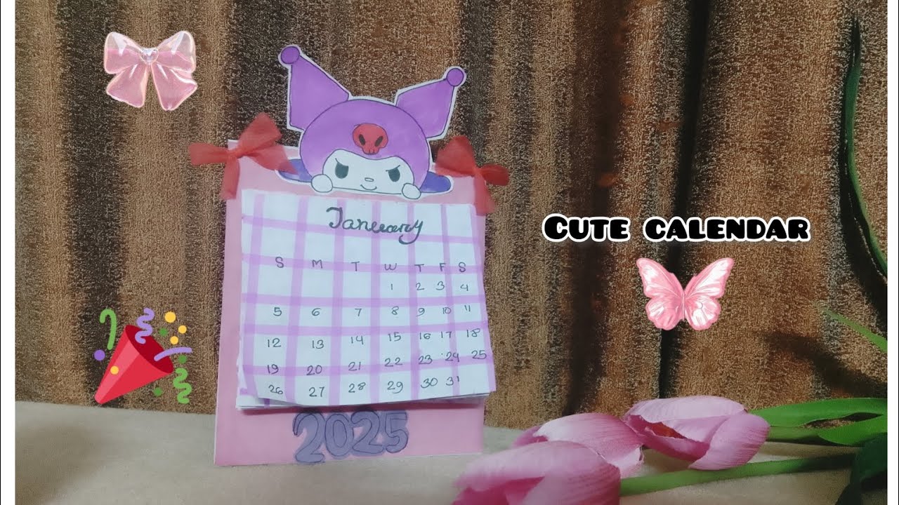 cute desk calendar making 😍.kawaii calender making.@Anishaakter-n6n ...