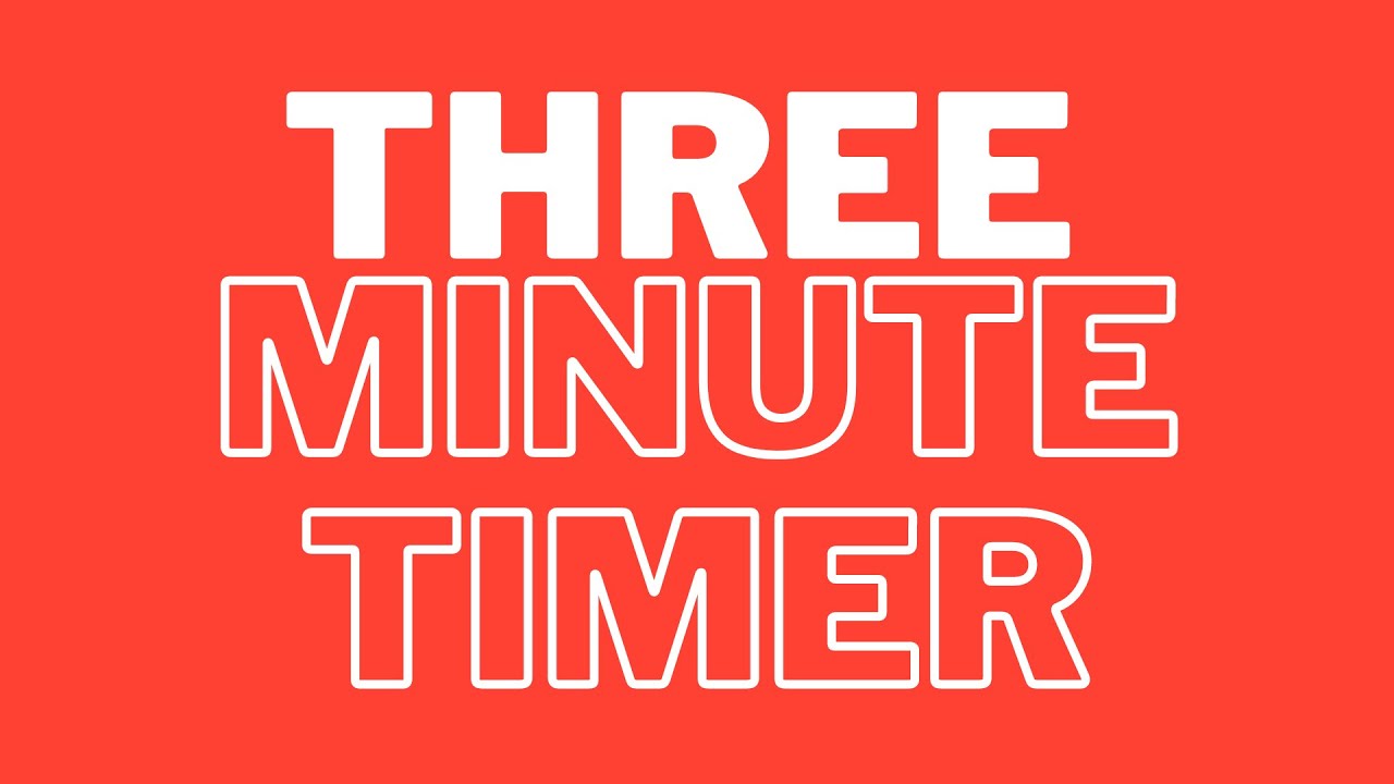 3 Minute Timer (Red) - YouTube