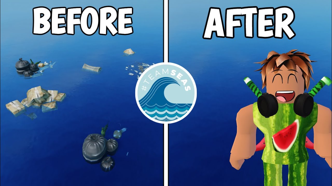 CLEANING THE SEAS IN ROBLOX! #TeamSeas - YouTube