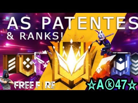 PONTUAÇÃO DE CADA PATENTE RANK/RANQUEADA DO FREE FIRE 2020 -ATUALIZADA ...