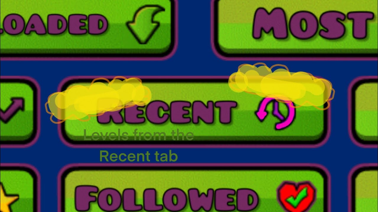 Levels from the recent tab!! - YouTube
