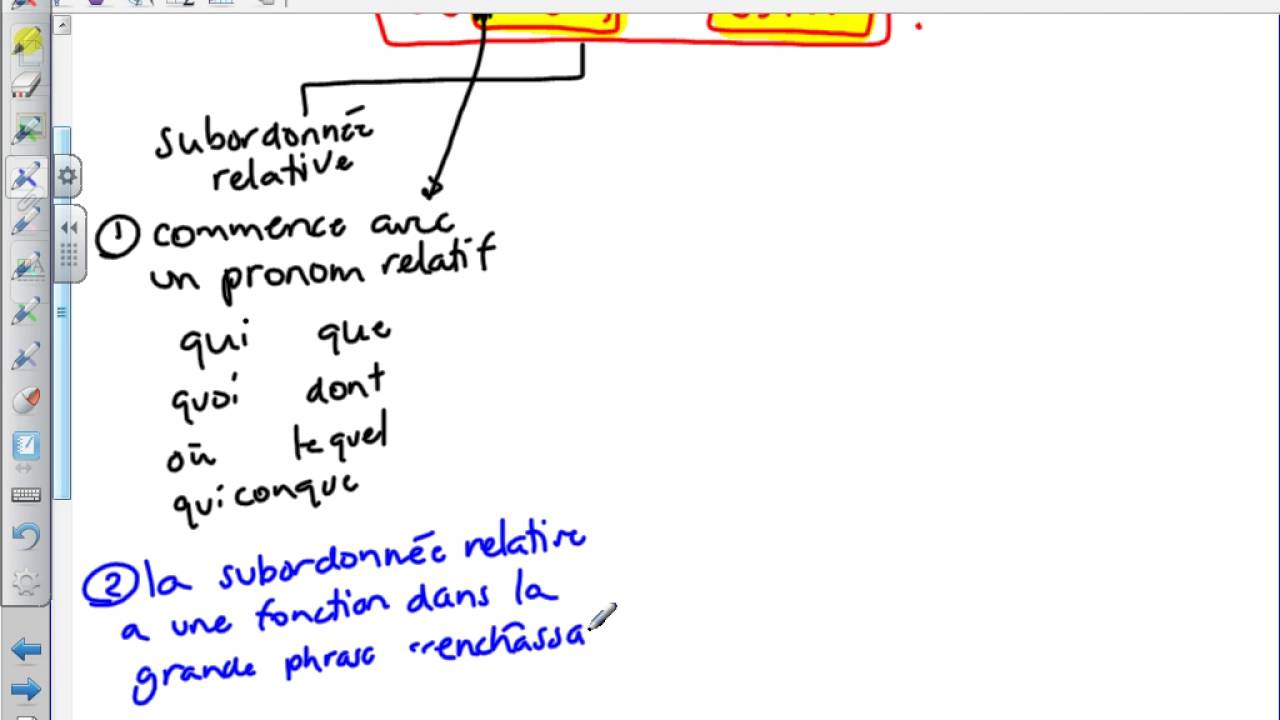 subordonnée relative: théorie - YouTube