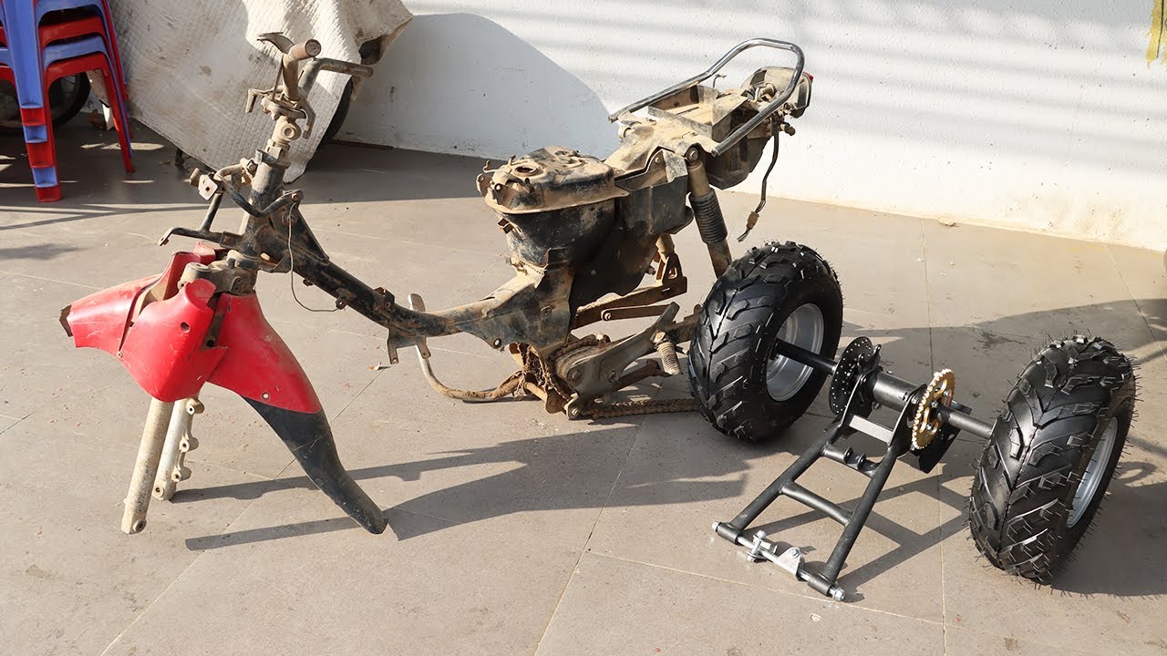 It Cool!! I Restoration Scrap SUZUKI VIVA Motorbike To 3 Wheel ...