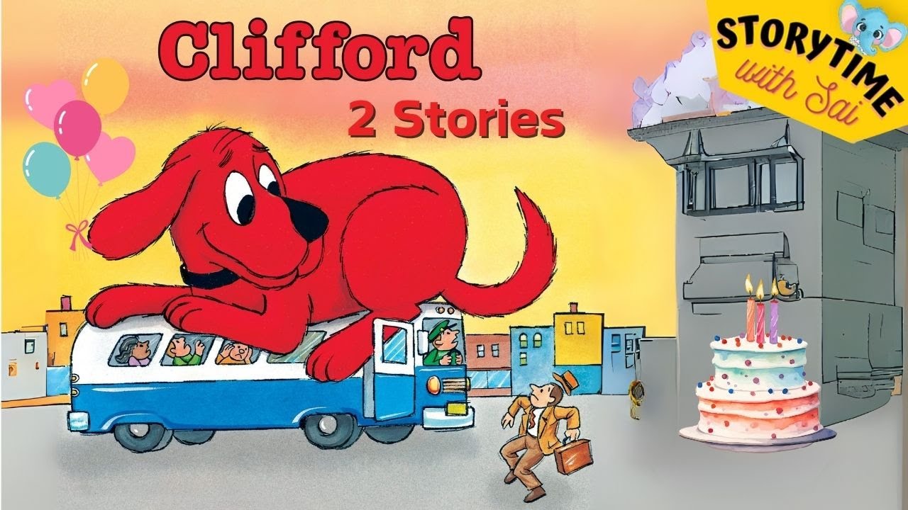 📚Clifford Takes A Trip 🚂 🐶Clifford's Birthday Party🥳🎂| Kids Books Read ...