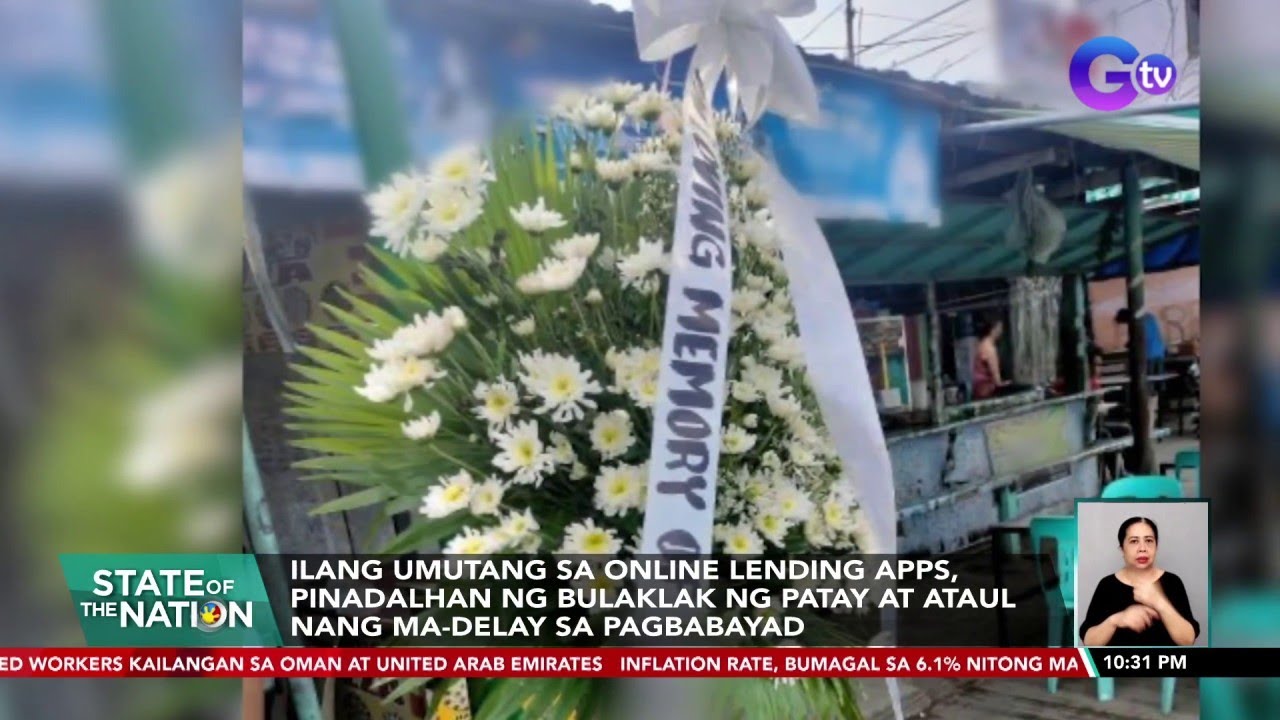 Ilang umutang sa online lending apps, pinadalhan ng bulaklak ng patay ...