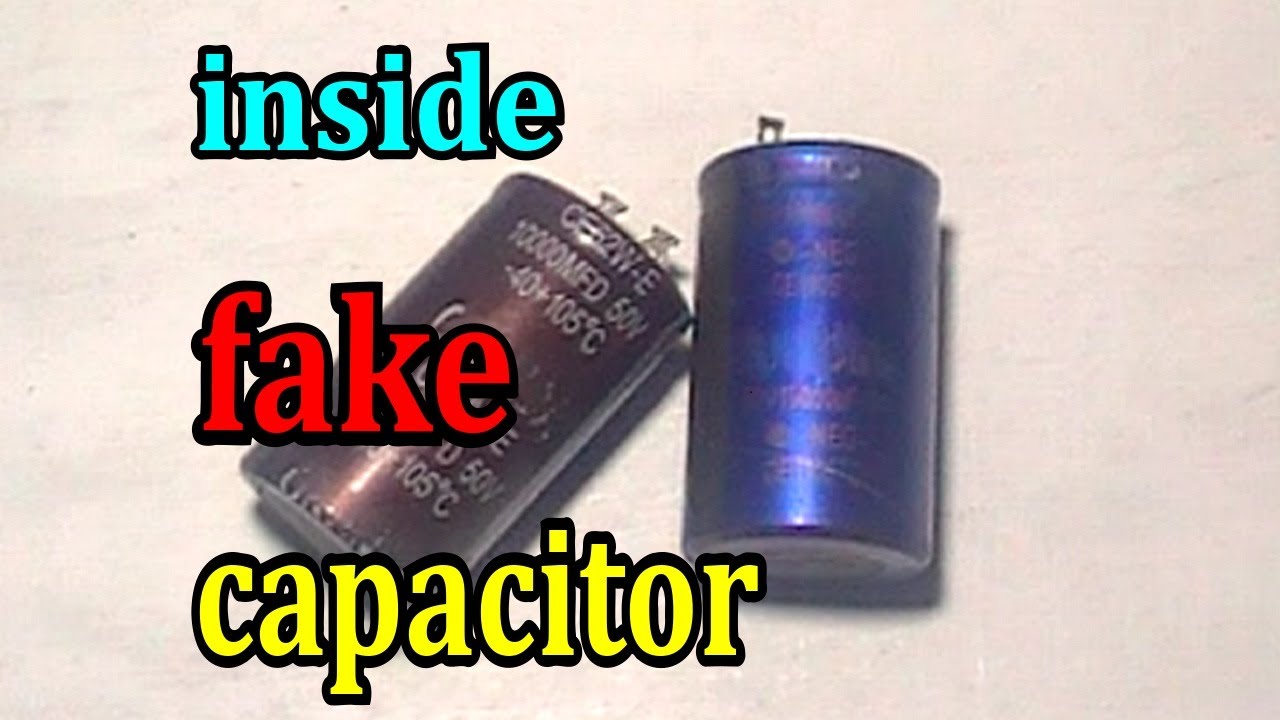 Let's see inside Fake Electrolytic Capacitor - YouTube
