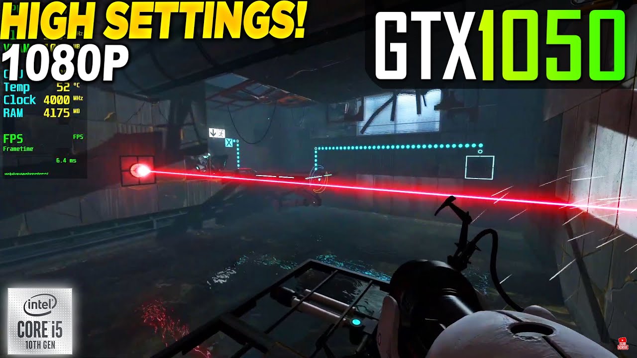 Portal 2 GTX 1050 - 1080p High, - YouTube