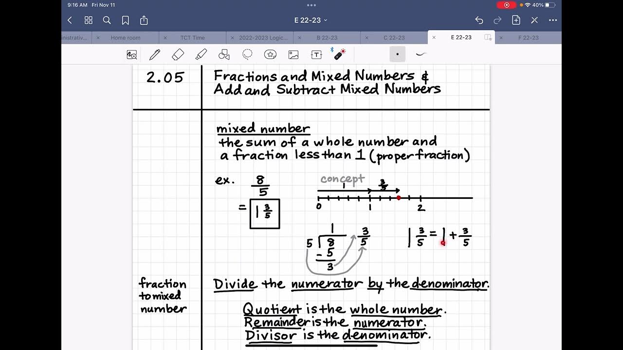 4.NF.3b - Write Fractions as Mixed Numbers - YouTube