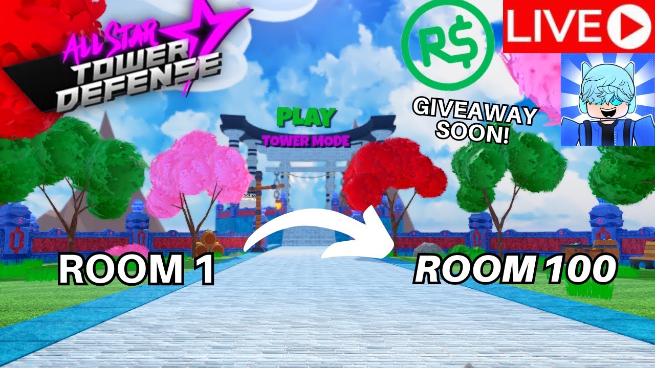 All Star Tower Defense Room 1 to Room 100 Live! (Roblox) *Astd* - YouTube