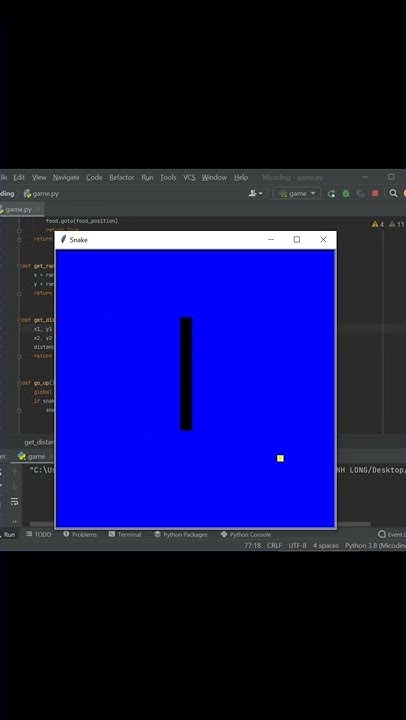 Snake Game Python. #Shorts - YouTube