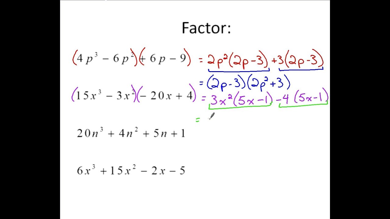 Algebra - Intro to Factoring - YouTube