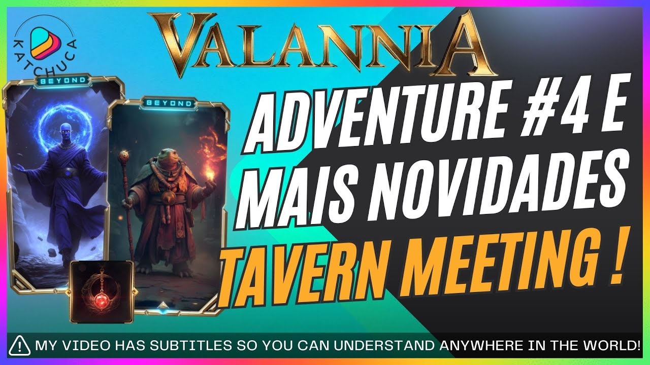 Nova Aventura do VALANNIA e Informações divulgadas no Tavern Meeting ...